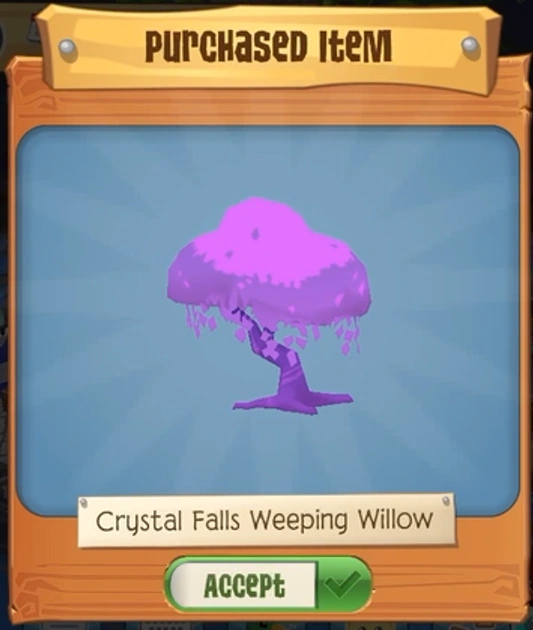 Crystal Falls Weeping Willow | Animal Jam Wiki | Fandom