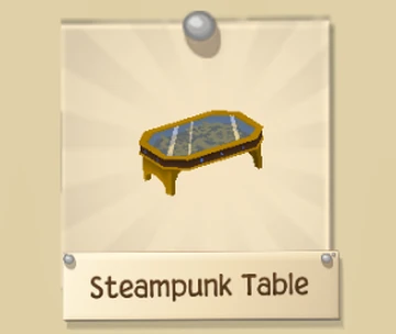 steampunk table aj worth