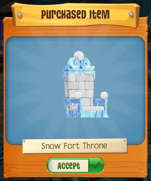 Snow Fort Throne | Animal Jam Wiki | Fandom