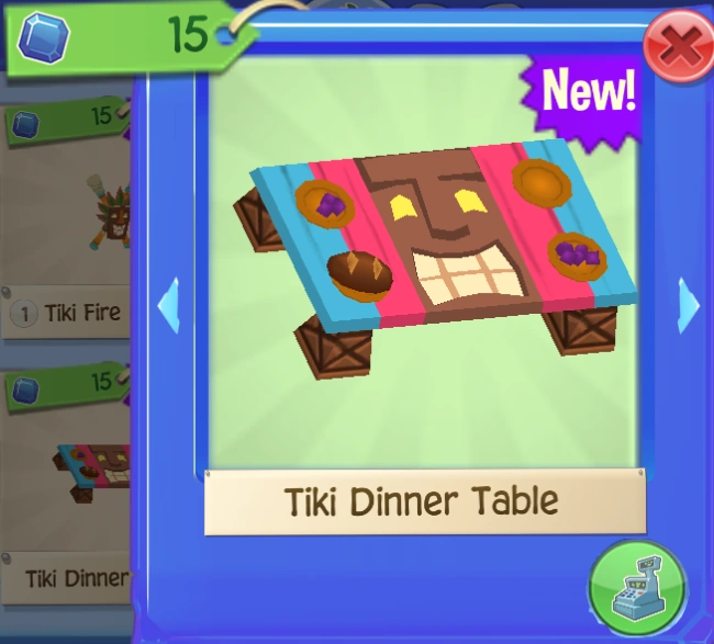 Tiki Dinner Table | Animal Jam Wiki | Fandom