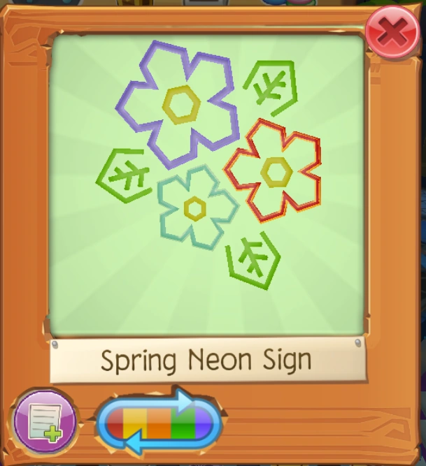 Spring Neon Sign | Animal Jam Wiki | Fandom