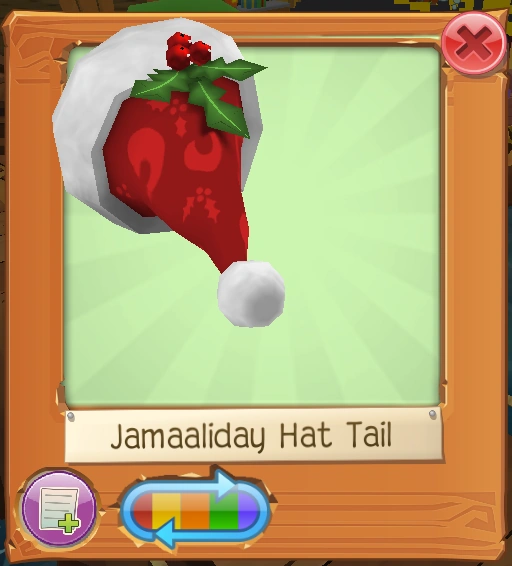 Jamaaliday Hat Tail | Animal Jam Wiki | Fandom