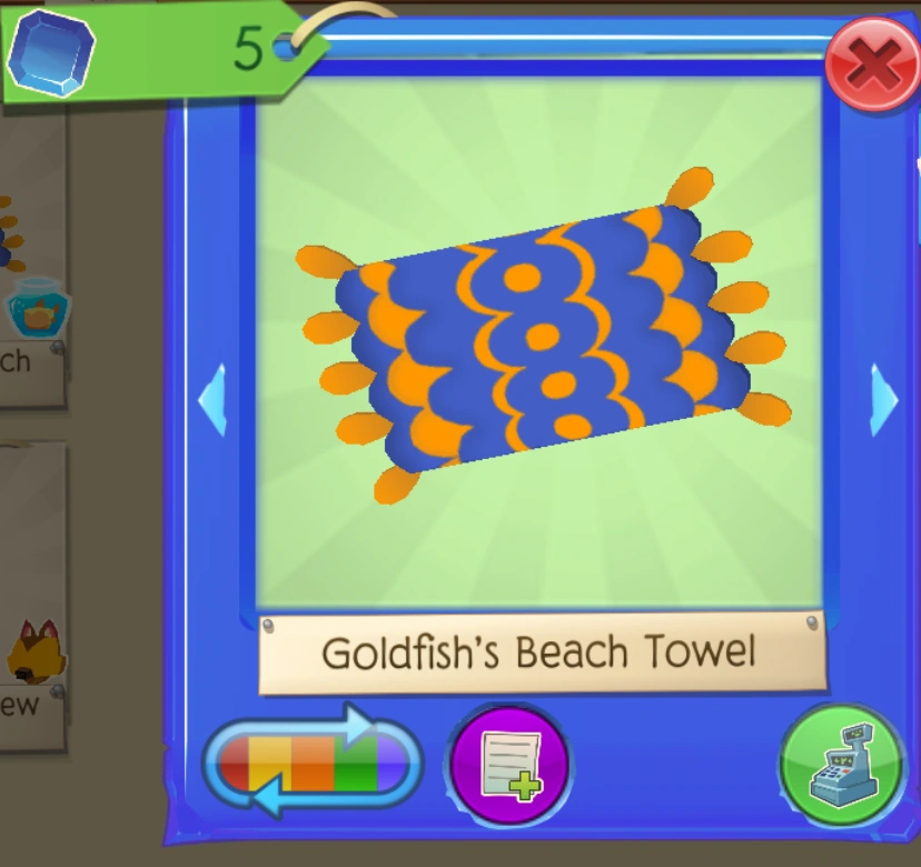 Goldfish's Beach Towel | Animal Jam Wiki | Fandom