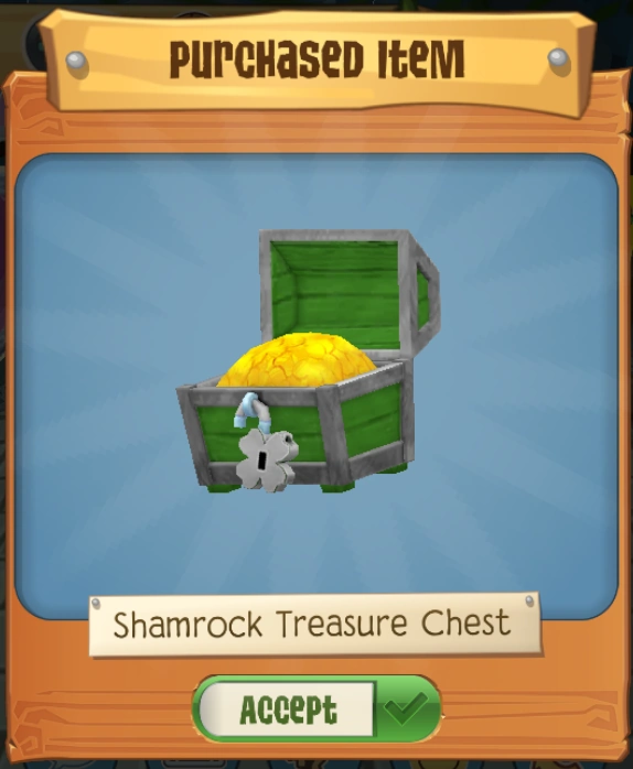 Shamrock Treasure Chest | Animal Jam Wiki | Fandom