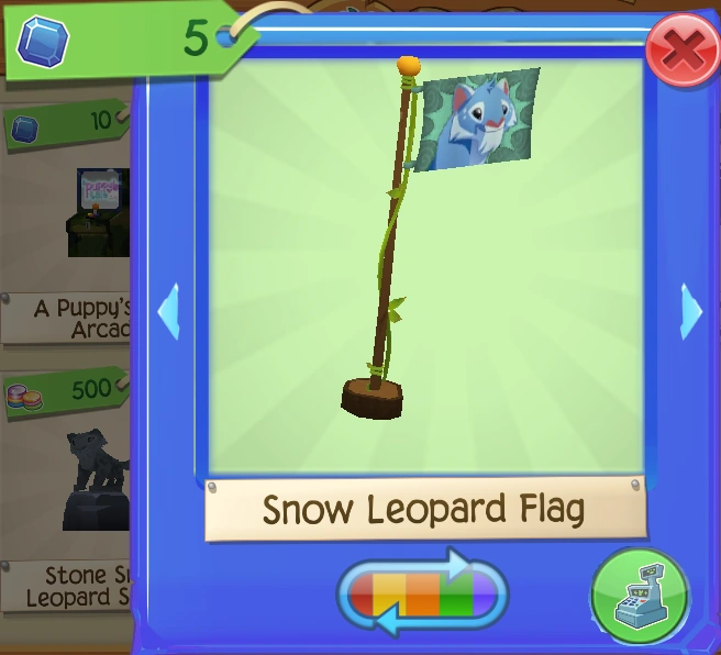 Snow Leopard Flag | Animal Jam Wiki | Fandom
