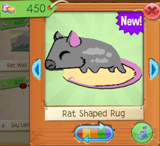 Rat Shaped Rug | Animal Jam Wiki | Fandom