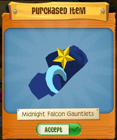 Midnight Falcon Gauntlets | Animal Jam Wiki | Fandom