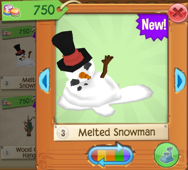 Melted Snowman | Animal Jam Wiki | Fandom
