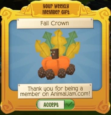 Fall Crown | Animal Jam Wiki | Fandom
