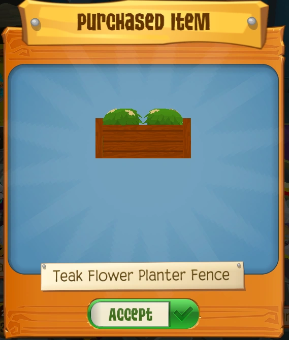 Teak Flower Planter Fence | Animal Jam Wiki | Fandom
