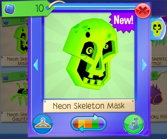 Neon Skeleton Mask | Animal Jam Wiki | Fandom