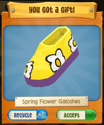 Spring Flower Galoshes | Animal Jam Wiki | Fandom