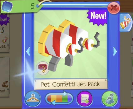 Pet Confetti Jetpack | Animal Jam Wiki | Fandom