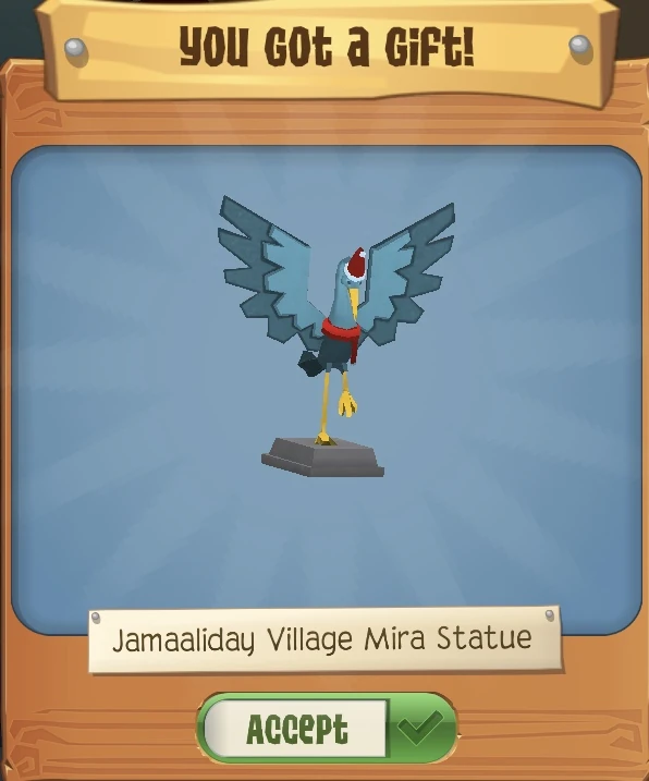 Jamaaliday Village Mira Statue | Animal Jam Wiki | Fandom