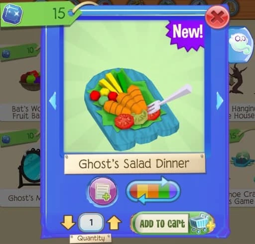 Ghost's Salad Dinner | Animal Jam Wiki | Fandom