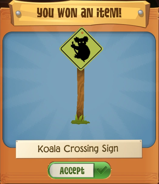 Koala Crossing Sign | Animal Jam Wiki | Fandom