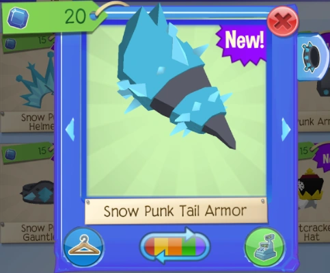 Snow Punk Tail Armor | Animal Jam Wiki | Fandom