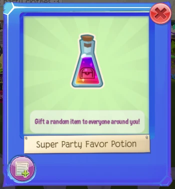 Super Party Favor Potion | Animal Jam Wiki | Fandom