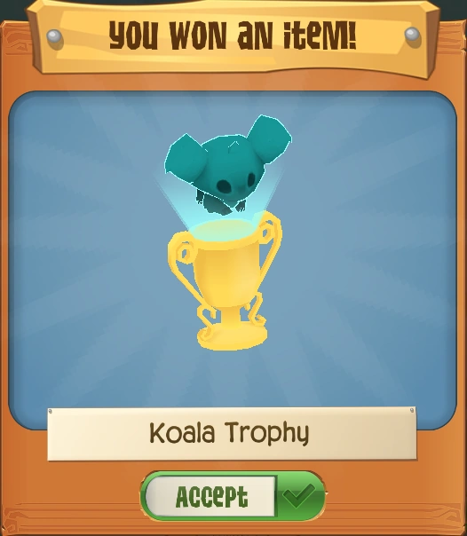 Koala Trophy | Animal Jam Wiki | Fandom