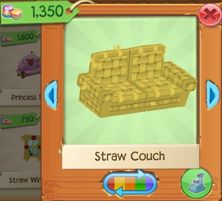 Straw Couch | Animal Jam Wiki | Fandom