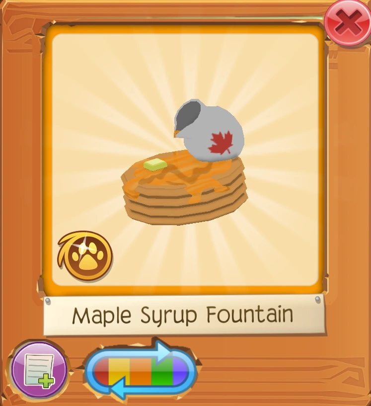 Maple Syrup Fountain | Animal Jam Wiki | Fandom