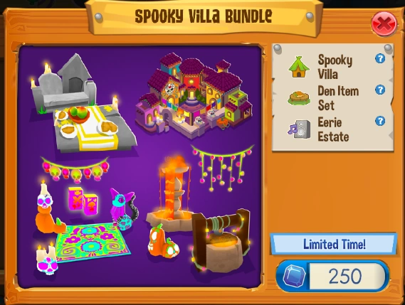 Spooky Villa Bundle | Animal Jam Wiki | Fandom