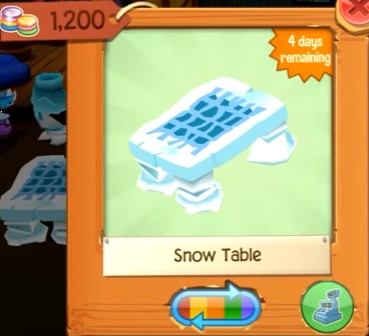 Snow Table | Animal Jam Wiki | Fandom