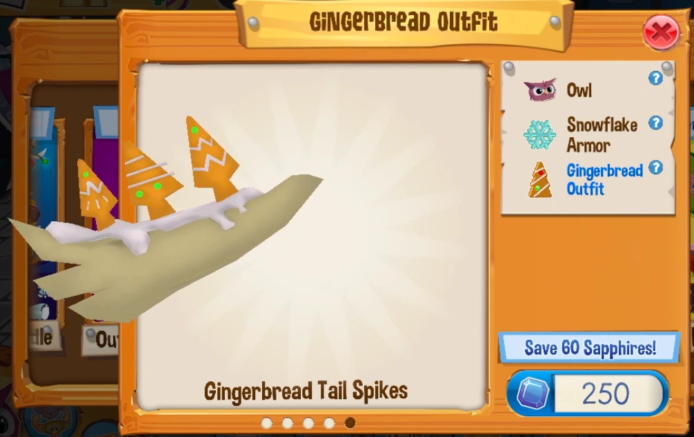 Gingerbread Tail Spikes | Animal Jam Wiki | Fandom