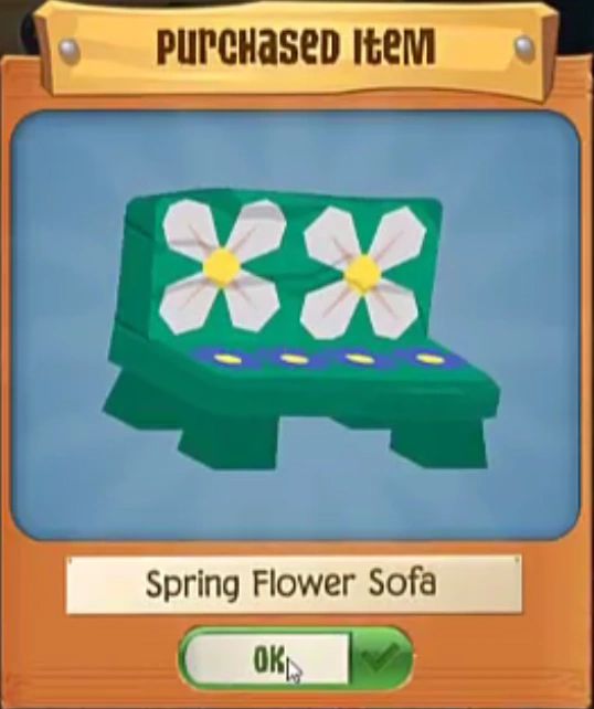 Spring Flower Sofa | Animal Jam Wiki | Fandom