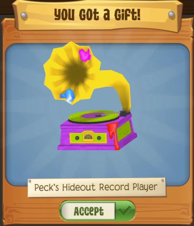 Peck's Hideout Record Player | Animal Jam Wiki | Fandom