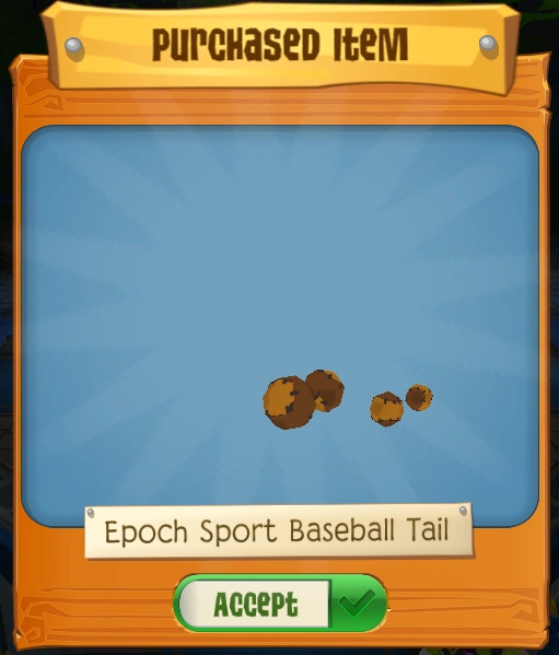 Epoch Sport Baseball Tail | Animal Jam Wiki | Fandom