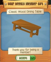Classic Wood Dining Table | Animal Jam Wiki | Fandom