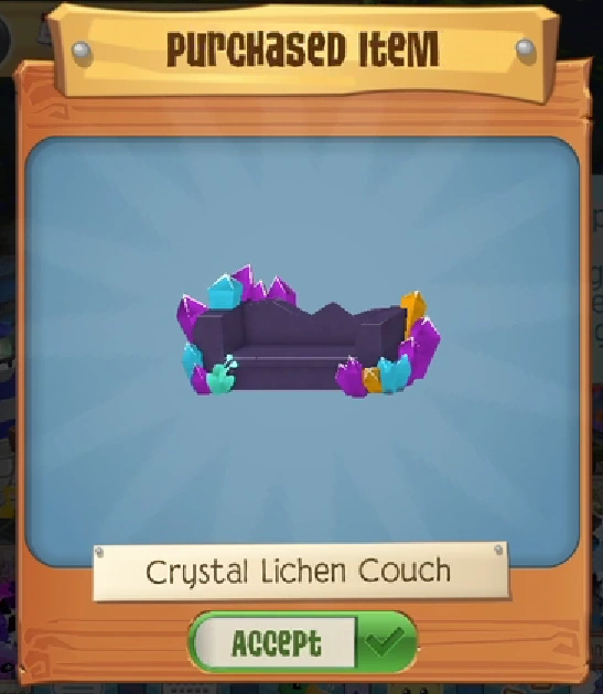 Crystal Lichen Couch | Animal Jam Wiki | Fandom