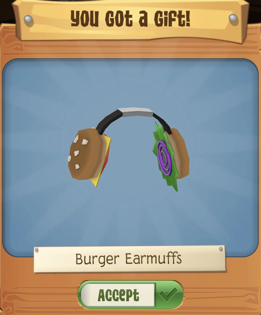 Burger Earmuffs | Animal Jam Wiki | Fandom