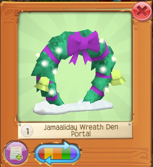 Jamaaliday Wreath Den Portal/Unreleased | Animal Jam Wiki | Fandom