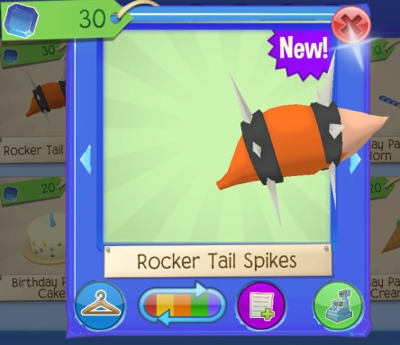Rocker Tail Spikes | Animal Jam Wiki | Fandom