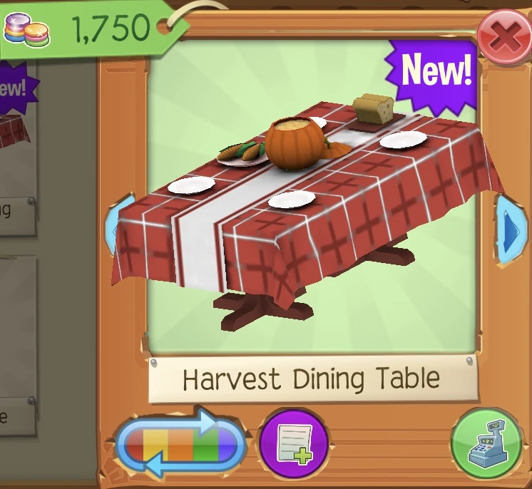 Harvest Dining Table | Animal Jam Wiki | Fandom