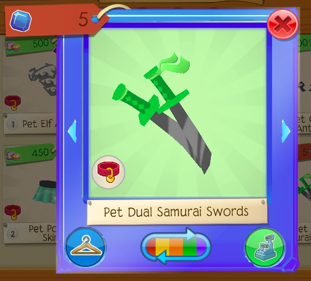 Pet Dual Samurai Swords | Animal Jam Wiki | Fandom