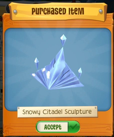Snowy Citadel Sculpture | Animal Jam Wiki | Fandom