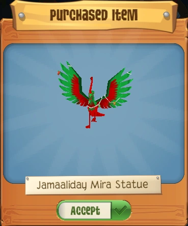 Jamaaliday Mira Statue | Animal Jam Wiki | Fandom