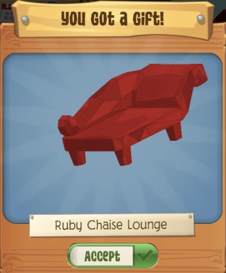 Ruby Chaise Lounge | Animal Jam Wiki | Fandom