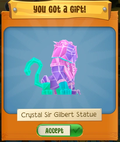 Crystal Sir Gilbert Statue | Animal Jam Wiki | Fandom