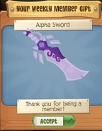 Alpha Sword | Animal Jam Wiki | Fandom