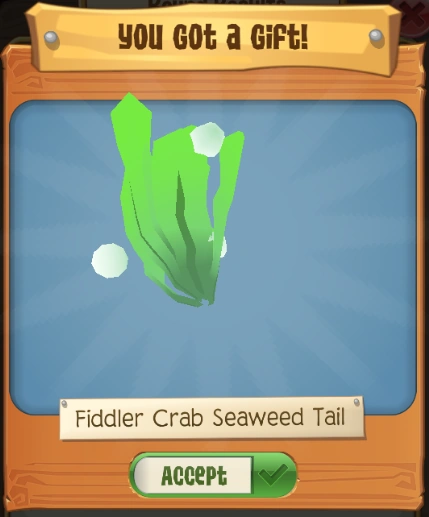 Fiddler Crab Seaweed Tail | Animal Jam Wiki | Fandom