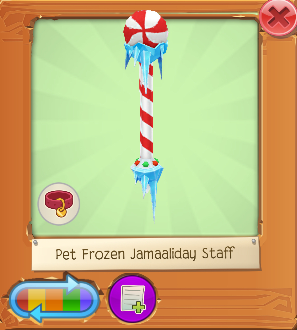 Pet Frozen Jamaaliday Staff | Animal Jam Wiki | Fandom