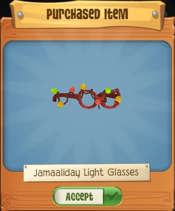 Jamaaliday Light Glasses | Animal Jam Wiki | Fandom