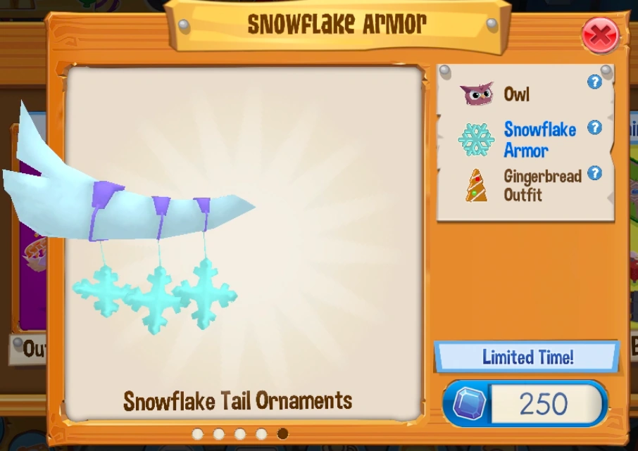 Snowflake Tail Ornaments | Animal Jam Wiki | Fandom