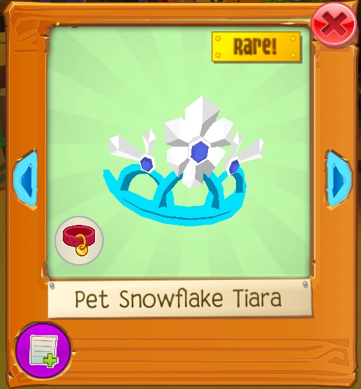Pet Snowflake Tiara/Rare | Animal Jam Wiki | Fandom