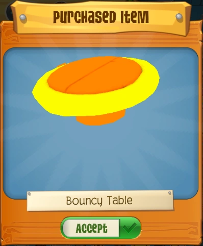 Bouncy Table | Animal Jam Wiki | Fandom