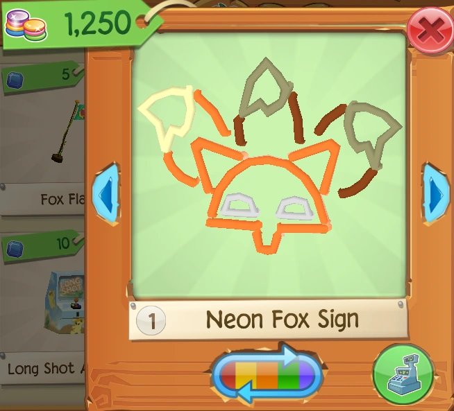 Neon Fox Sign | Animal Jam Wiki | Fandom